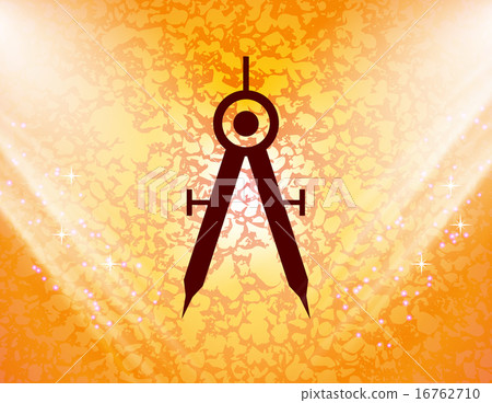 Mathematical Compass icon symbol Flat modern web d - Stock Illustration ...