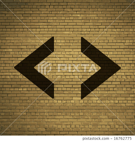 Code icon symbol Flat modern web design with long - Stock Illustration ...
