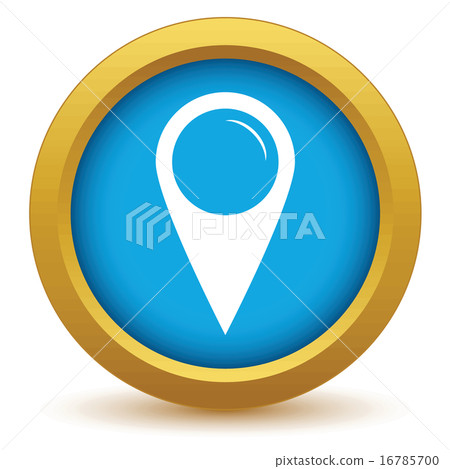 Gold pointer icon - Stock Illustration [16785700] - PIXTA