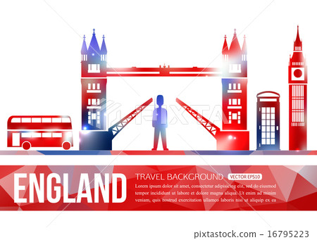 England travel background with place for text.... - Stock Illustration ...