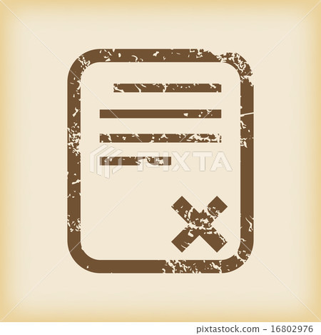 Grungy declined icon - Stock Illustration [16802976] - PIXTA
