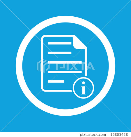 Information document sign icon - Stock Illustration [16805428] - PIXTA