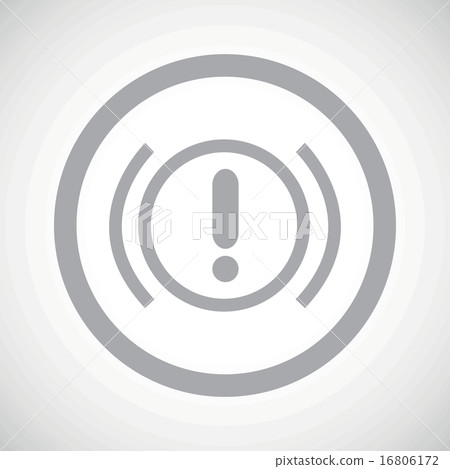 Grey alert sign icon - Stock Illustration [16806172] - PIXTA