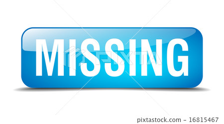 missing blue square 3d isolated web button - Stock Illustration ...