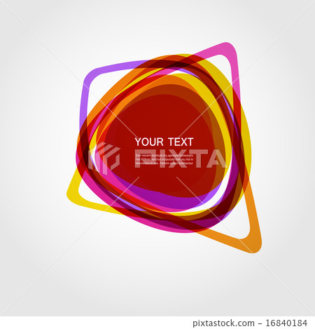 Abstract vector form. Color line design eps10 - Stock Illustration ...