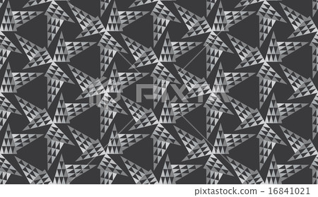 Stained-glass seamless pattern with triangles - Stock Illustration ...