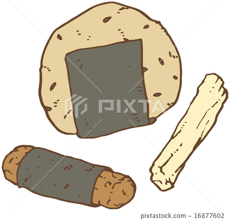 Rice cracker - Stock Illustration [16877602] - PIXTA