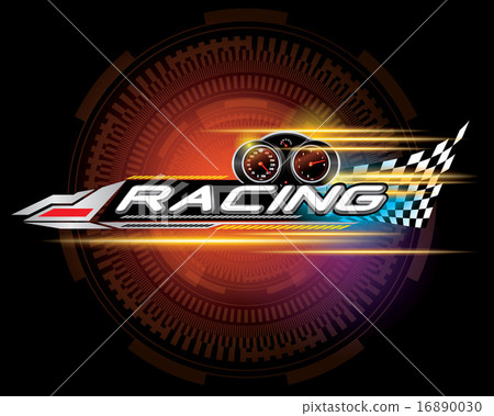RACING SIGN VECTOR - Stock Illustration [16890030] - PIXTA