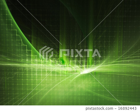 Computer graphics abstract green background - Stock Illustration ...