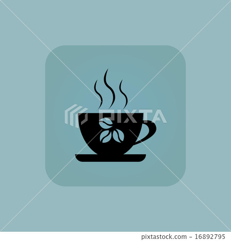 Pale blue coffee cup icon - Stock Illustration [16892795] - PIXTA