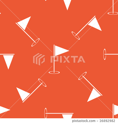 Orange flagstick pattern - Stock Illustration [16892982] - PIXTA