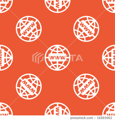 Orange global network pattern - Stock Illustration [16893002] - PIXTA