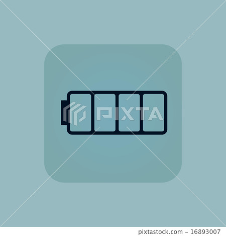 Pale blue empty battery icon - Stock Illustration [16893007] - PIXTA