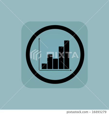 Pale blue graphic sign - Stock Illustration [16893279] - PIXTA