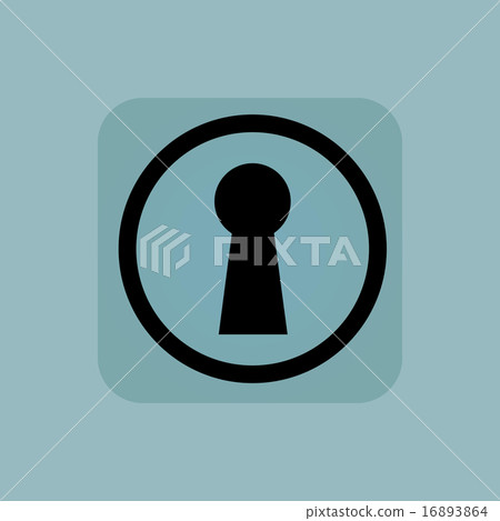 Pale blue keyhole sign - Stock Illustration [16893864] - PIXTA