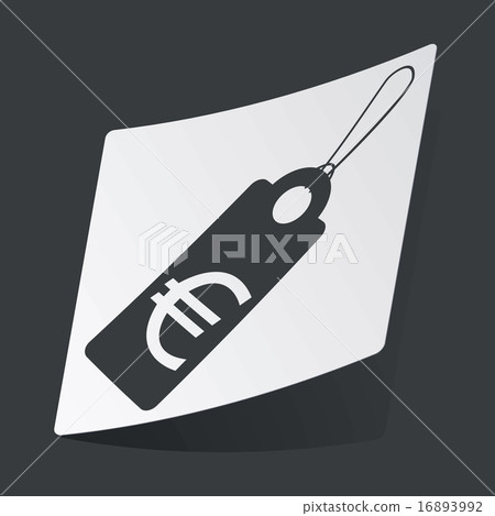 Monochrome euro price sticker - Stock Illustration [16893992] - PIXTA