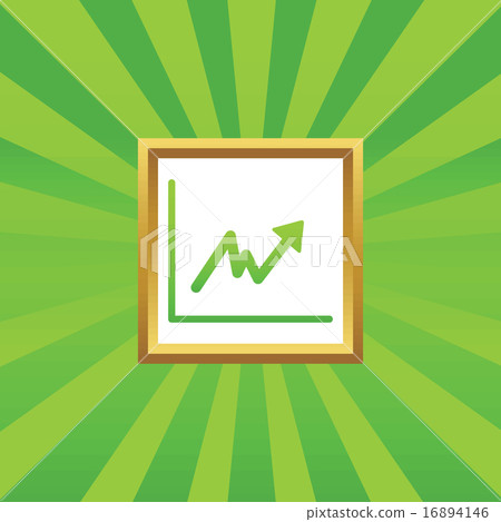 Rising graphic picture icon - Stock Illustration [16894146] - PIXTA