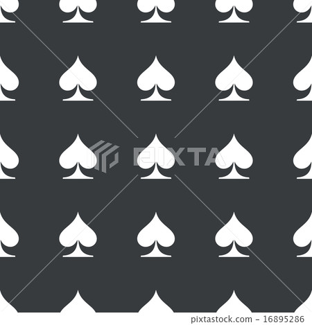 Straight black spades pattern - Stock Illustration [16895286] - PIXTA