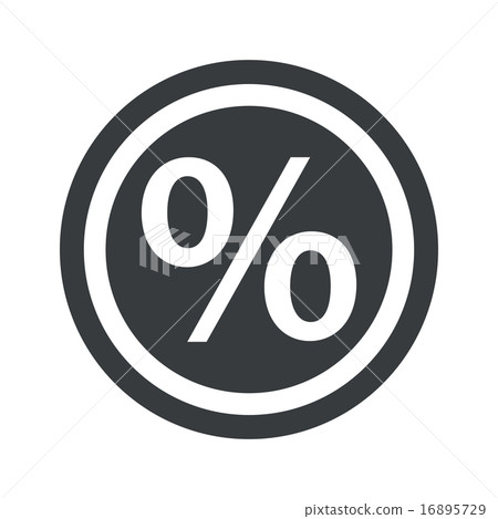 Round black percent sign - Stock Illustration [16895729] - PIXTA
