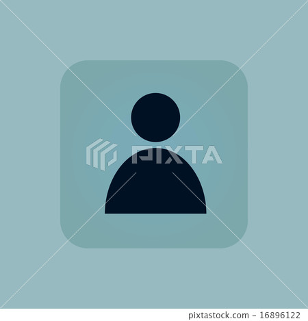 Pale blue user icon - Stock Illustration [16896122] - PIXTA