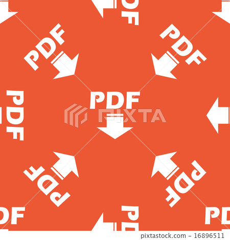 Orange PDF download pattern - Stock Illustration [16896511] - PIXTA