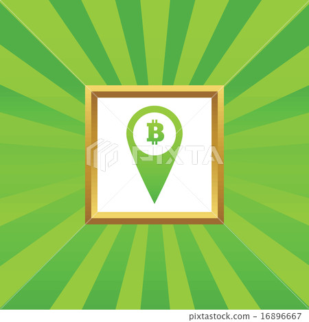 Bitcoin pointer picture icon - Stock Illustration [16896667] - PIXTA