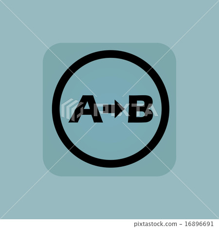 Pale blue A B sign - Stock Illustration [16896691] - PIXTA