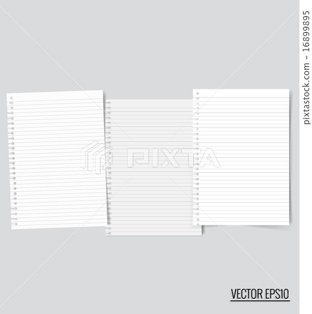 Collection of white note papers, ready for your... - Stock Illustration ...