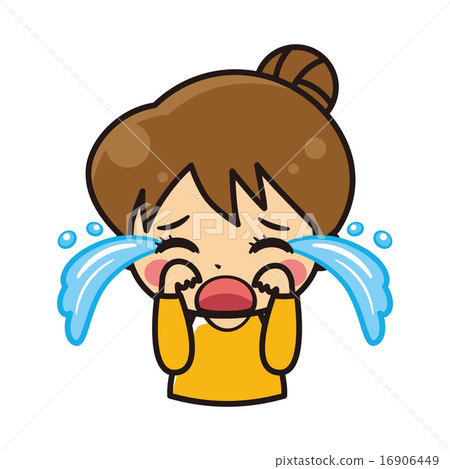 Crying Woman [Comical Series] - Stock Illustration [16906449] - PIXTA