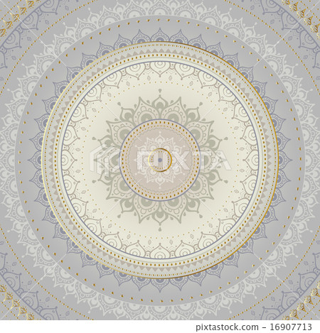 Silver mandala - Stock Illustration [16907713] - PIXTA