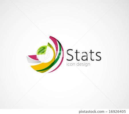 Statistics company logo design. Vector... - Stock Illustration ...
