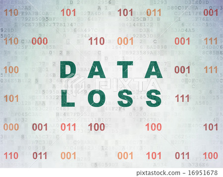 Information concept: Data Loss on Digital Paper... - Stock Illustration ...