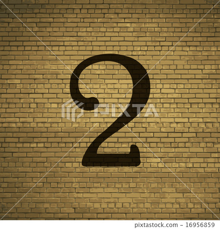 number two icon symbol Flat modern web design with - Stock Illustration ...