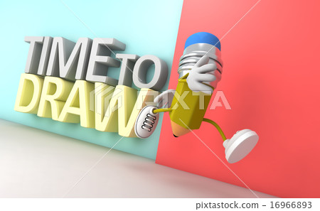 Time to draw. - Stock Illustration [16966893] - PIXTA
