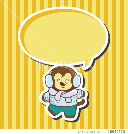 vector, winter, monkey - Stock Illustration [16989330] - PIXTA