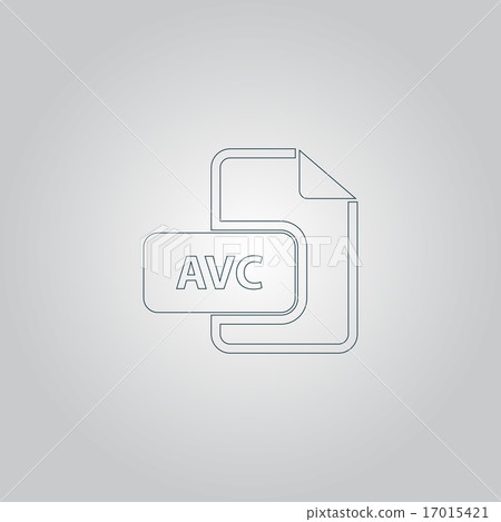 AVC file icon. Flat vector illustrator - Stock Illustration [17015421 ...