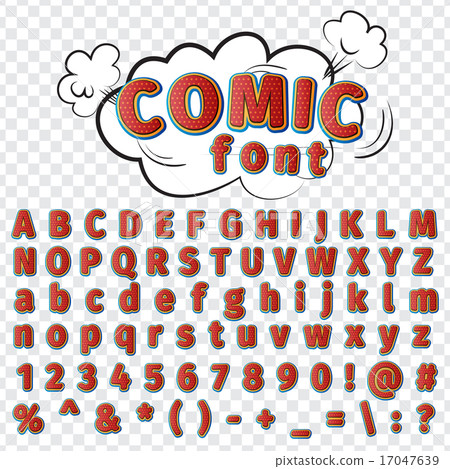 comics style alphabet - Stock Illustration [17047639] - PIXTA