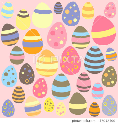 Easter pink seamless texture with eggs - Stock Illustration [17052100 ...