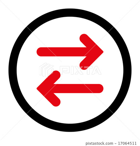 Flip Horizontal flat intensive red and black... - Stock Illustration ...