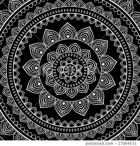 Silver mandala - Stock Illustration [17064531] - PIXTA