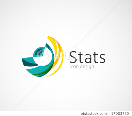 Statistics company logo design. Vector... - Stock Illustration ...