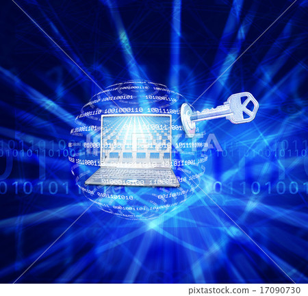 PC security to guard with keys - Stock Illustration [17090730] - PIXTA