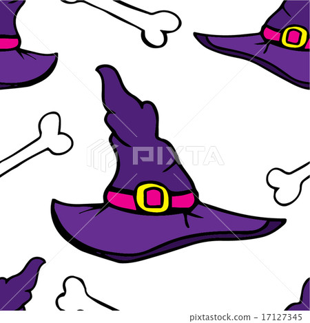 witch hat with bones - Stock Illustration [17127345] - PIXTA
