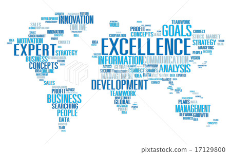 Excellence Expertise Perfection Global Growth... - Stock Illustration ...