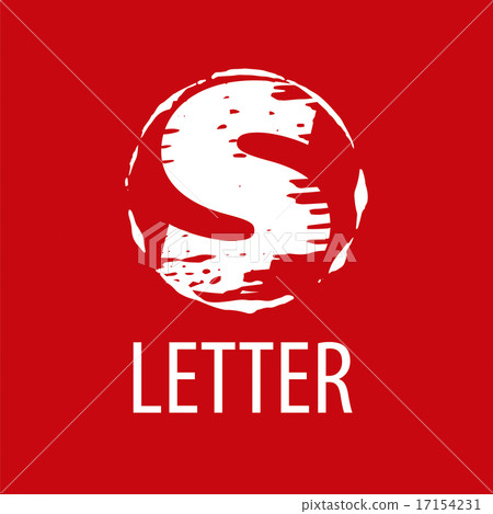 vector logo letter S in the form of a stamp - Stock Illustration ...