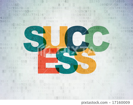 Business concept: Success on Digital Paper... - Stock Illustration ...