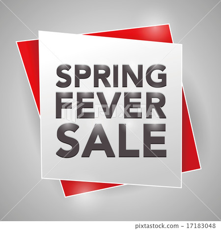 SPRING FEVER SALE, poster design element - Stock Illustration [17183048 ...