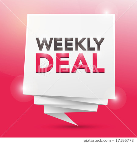WEEKLY DEALS , poster design element - Stock Illustration [17196778 ...