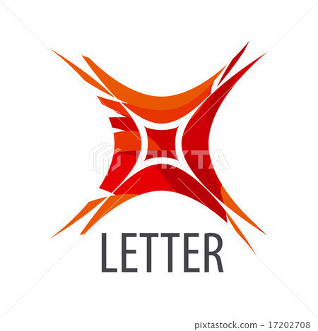 Abstract vector logo red letter X - Stock Illustration [17202708] - PIXTA