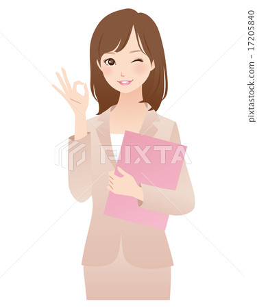 Women in suit women business okay sign - Stock Illustration [17205840 ...